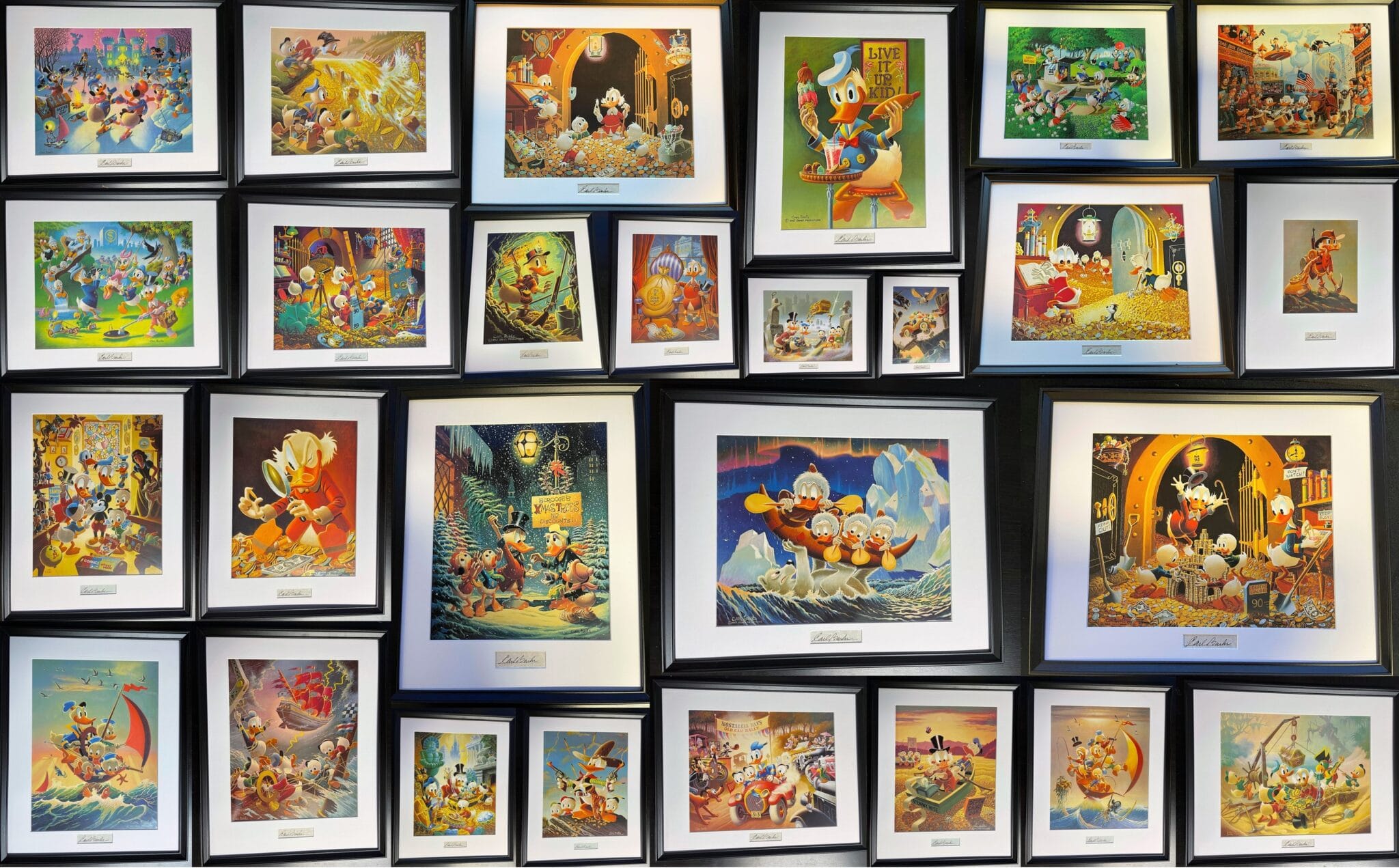 New batch of the popular Carl Barks prints with original signature ...