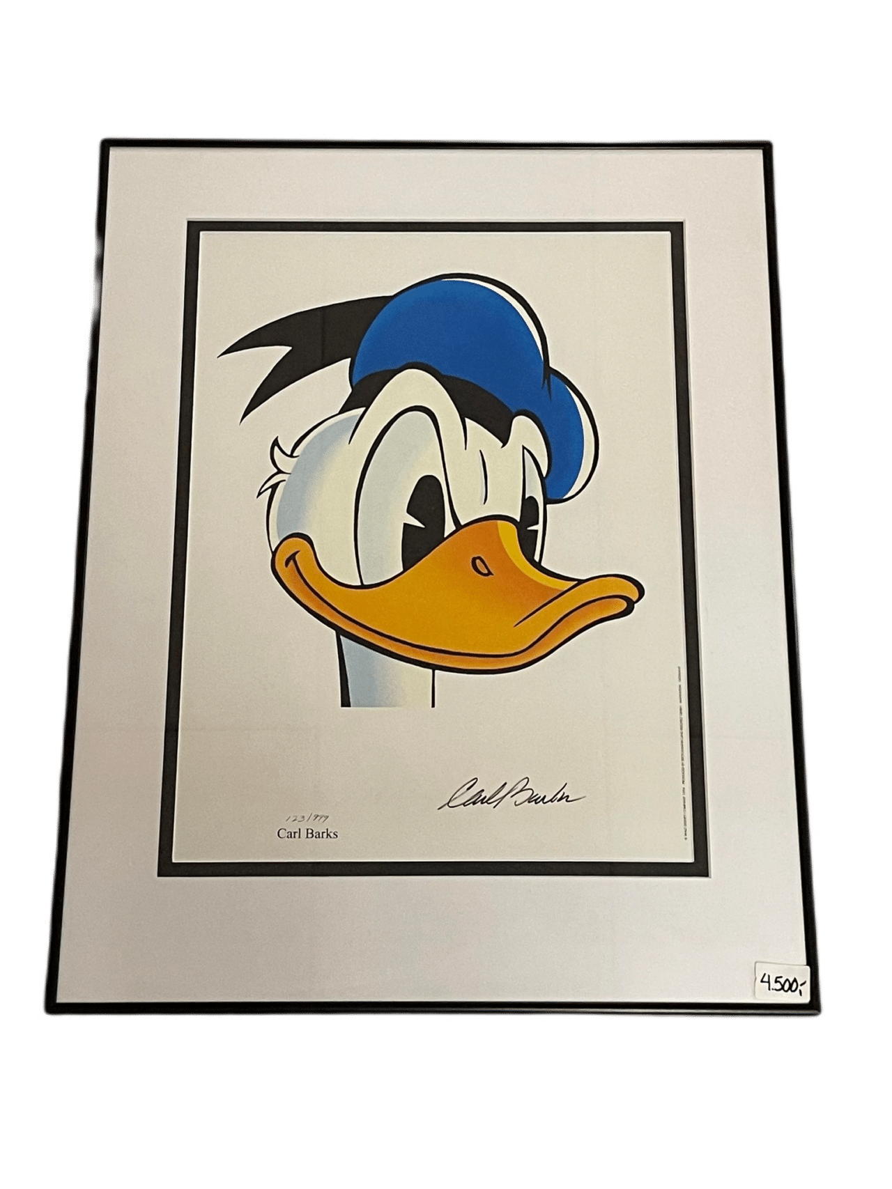 The ever-popular Donald Duck portrait print by Carl Barks available ...