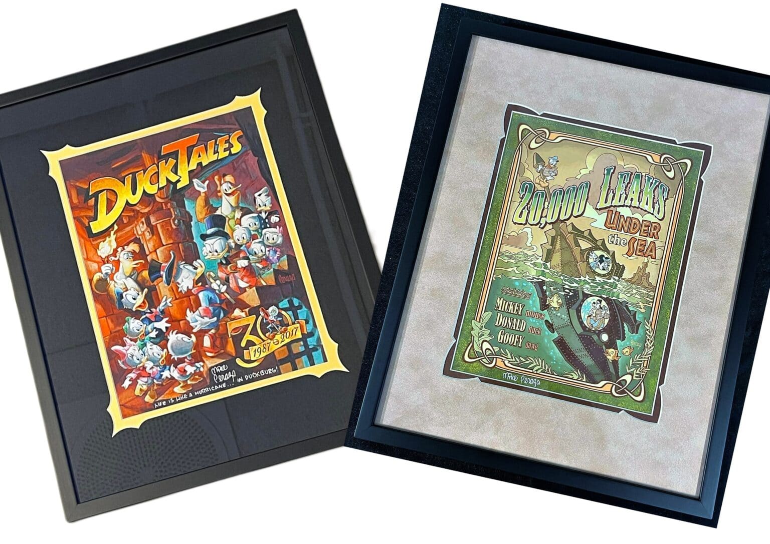 Two extremely rare, hand-signed Mike Peraza prints - Disneyana+