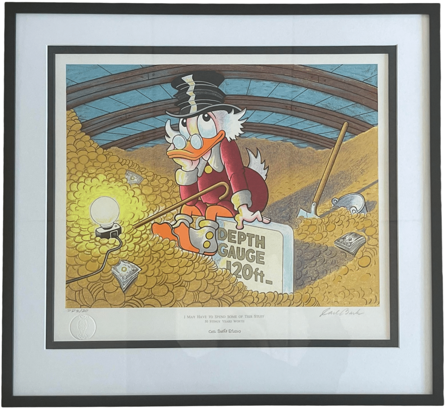 Rare Carl Barks serigraph with provenance going straight back to Barks ...