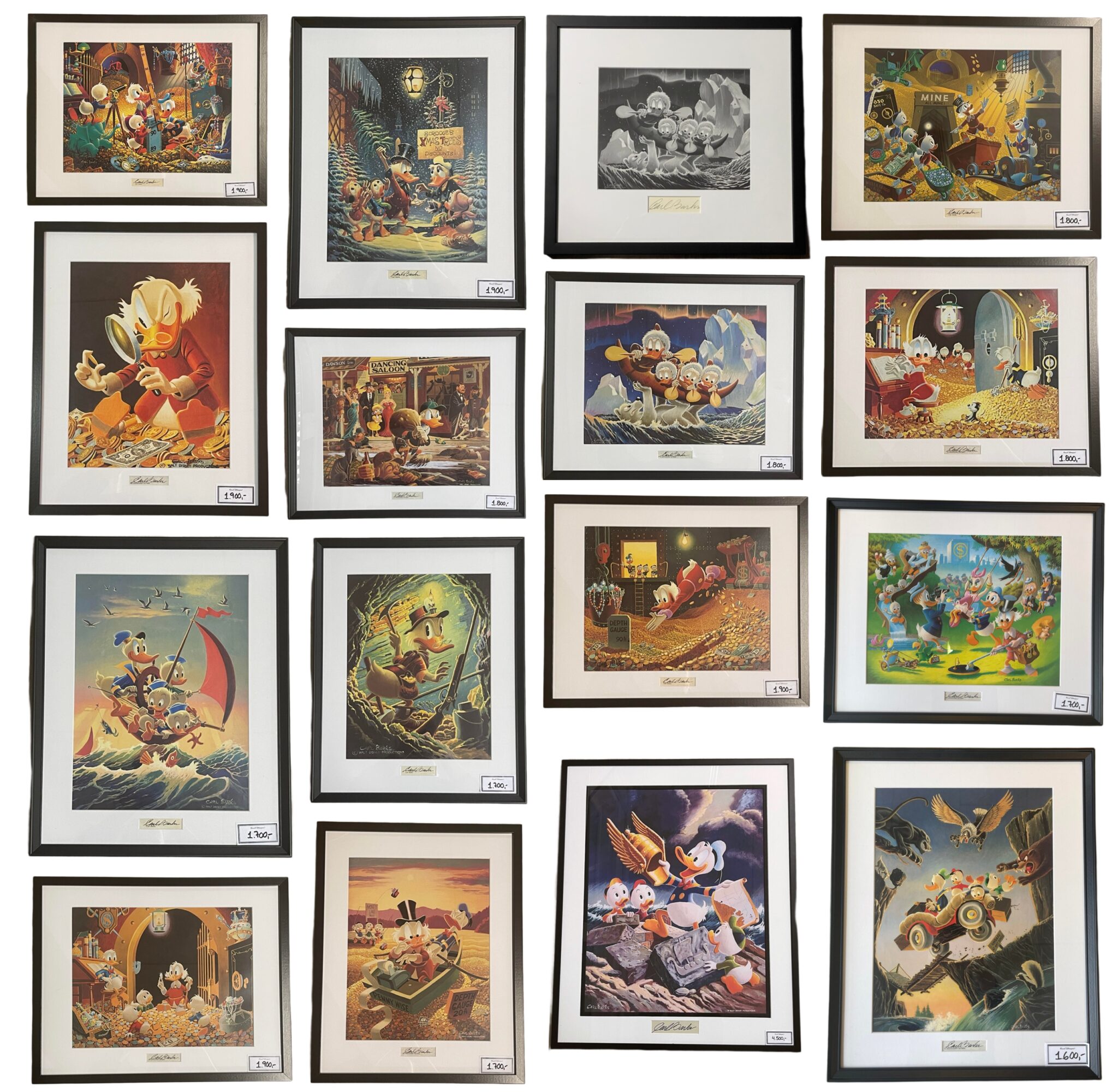 15 new Carl Barks prints with signature insert - Disneyana+