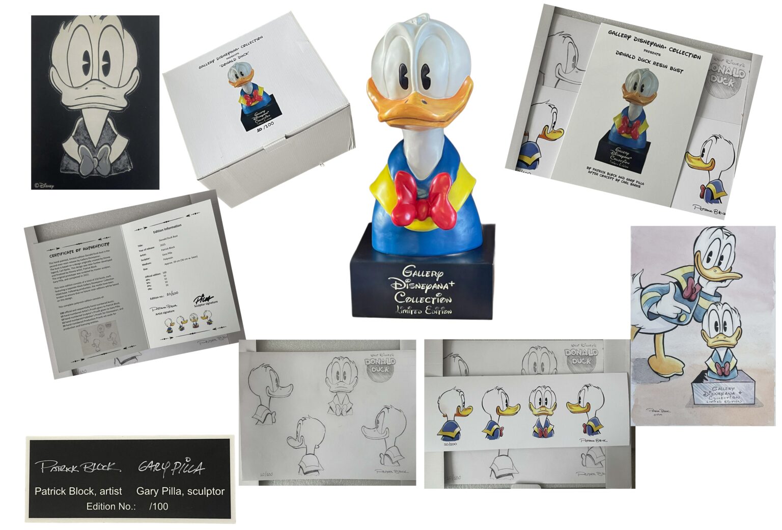 Donald Duck Resin Bust #10/100 featuring all add-ons - Disneyana+