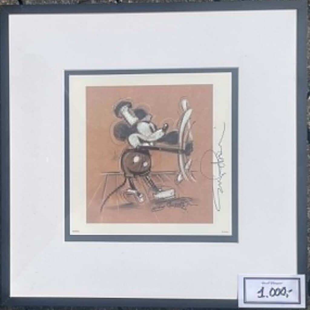 100 Mickeys lithograph: Steamboat Willie - Disneyana+